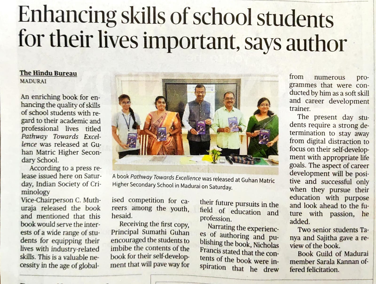 Pathway Towards Excellence - Book Launch - Guhan Schools